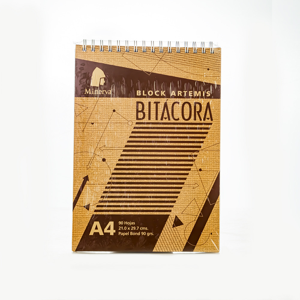 Block anillado bitacora A4 x 90 hojas Minerva - Dimerc.pe